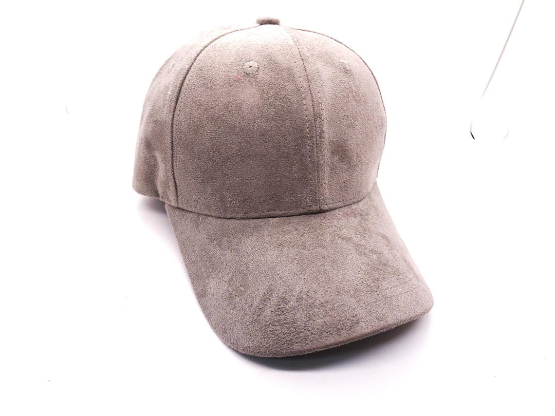 Vegan Suede Baseball Cap Great for Hat Burning - Gray Taupe - Etsy