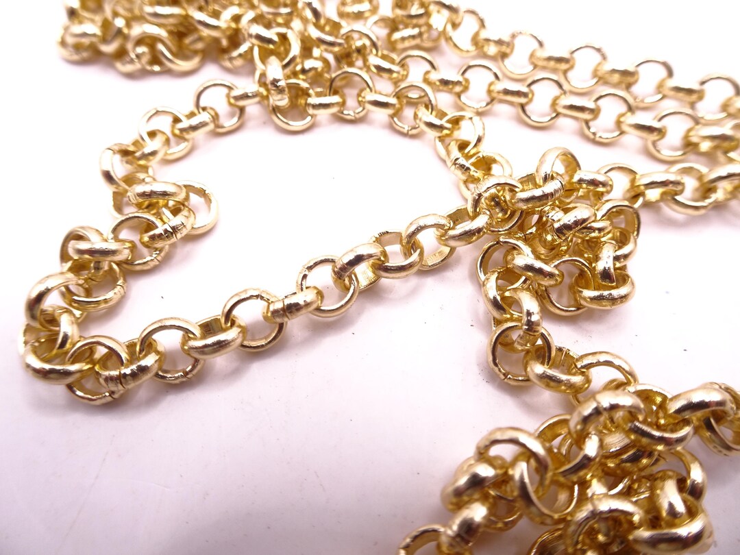 Light Weight Rose Gold Rolo Chain 32" 5mm - Etsy