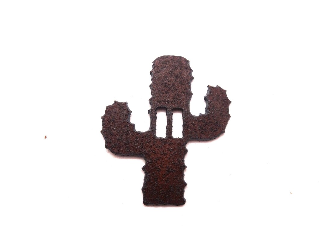 Rusty Rustic Metal Cactus Slotted Concho #mconcho-3 - Etsy