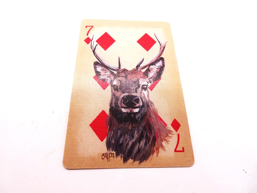 Buck Playing Card Hat Card Decoration - Etsy