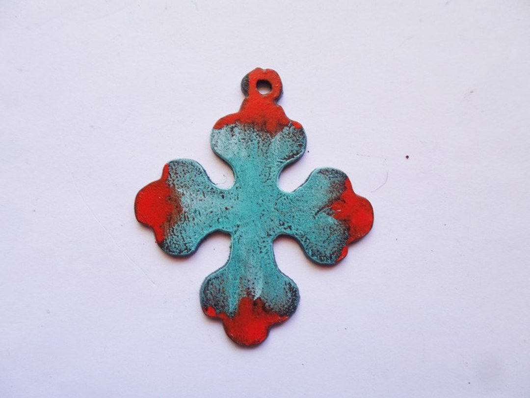 Rustic Cross Pendant Chubby Stubby - Etsy