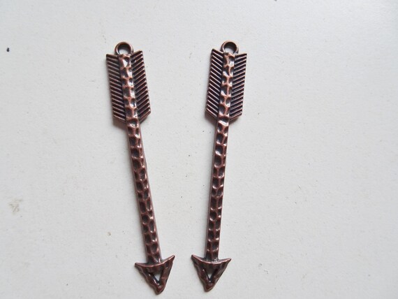 Antique Copper Arrow Cowgirl Western Findings 2pcs RM-492 - Etsy
