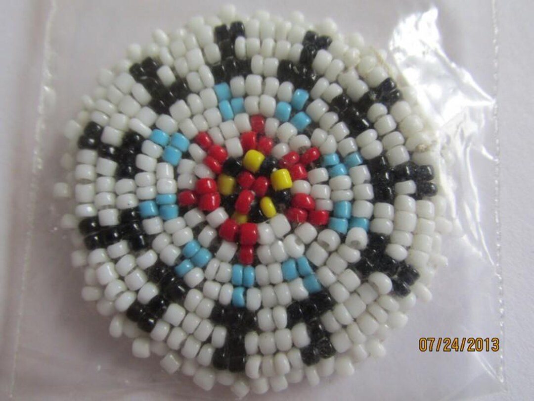 Beaded Concho 1 1/2