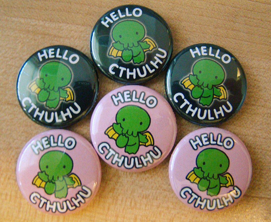 Hello Cthulhu Pin - 666 Pack - Etsy