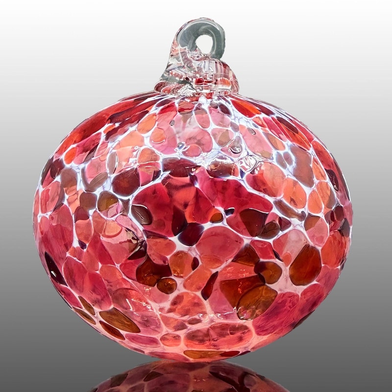 Blown Red Glass Baubles - Etsy