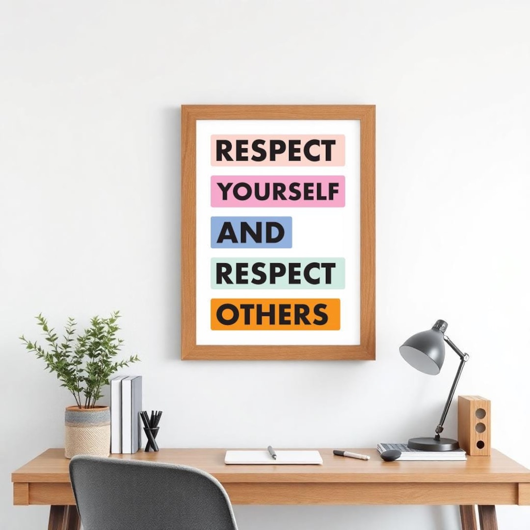 Respect Yourself Respect Others Classroom Poster, Classroom Rules ...