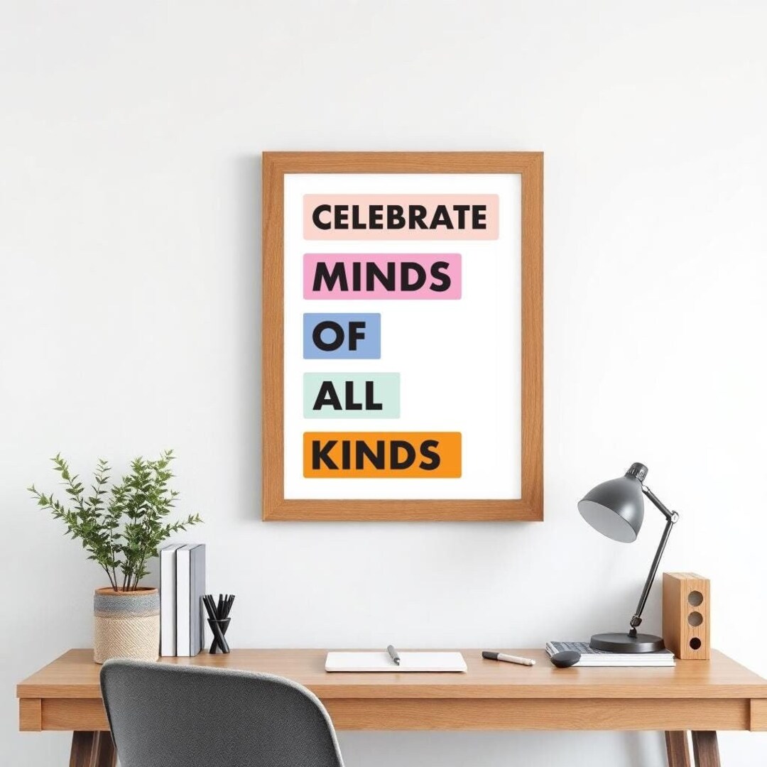 Neurodiversity Poster, Autism Poster, ADHD Poster, Counsellor Wall Art ...