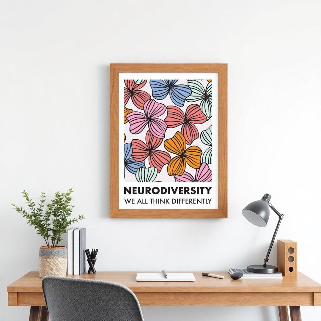 Neurodiversity Poster We All Think Differently Neurodiversity Therapy ...
