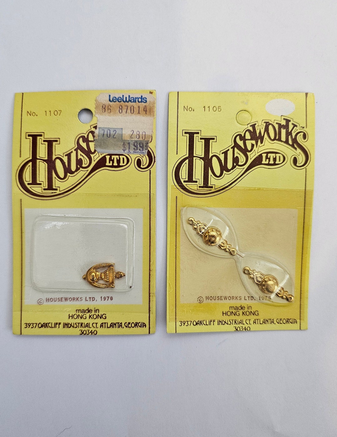Dollhouse Door Knob and Door Knocker Bundle, Miniature Door Knobs, Mini ...