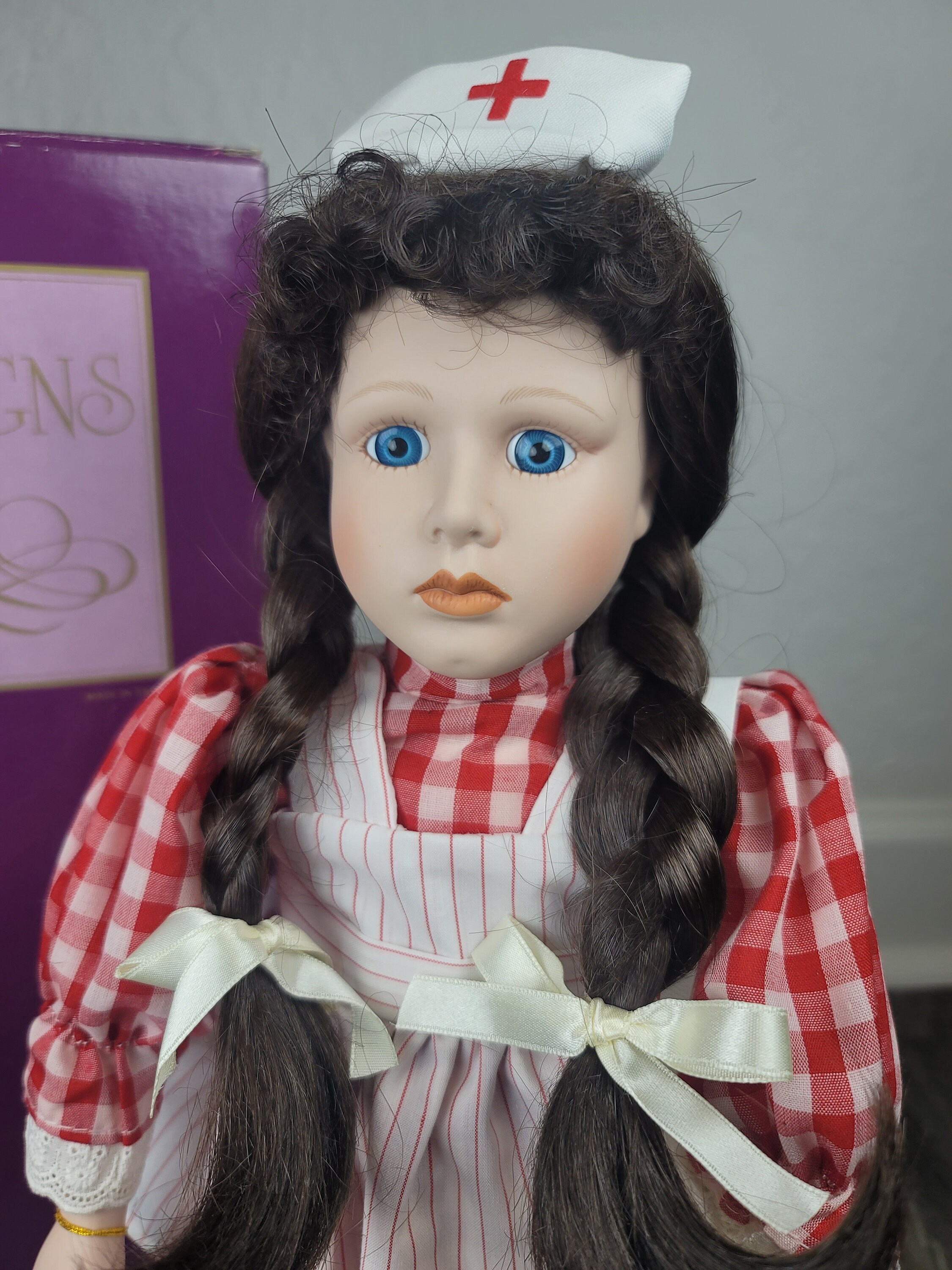 LIMITED Porcelain Doll Designs by Yoko Candy Nurse Doll in - Etsy