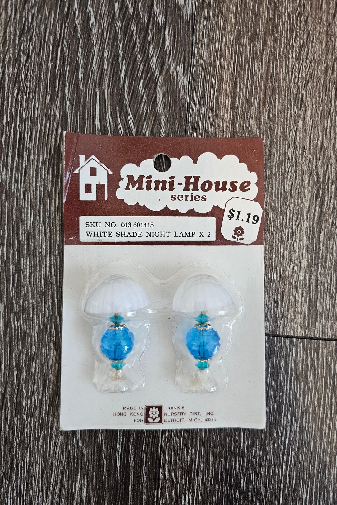 Antique Dollhouse Lamp Set | Mini-house White Shade Night Lamp ...