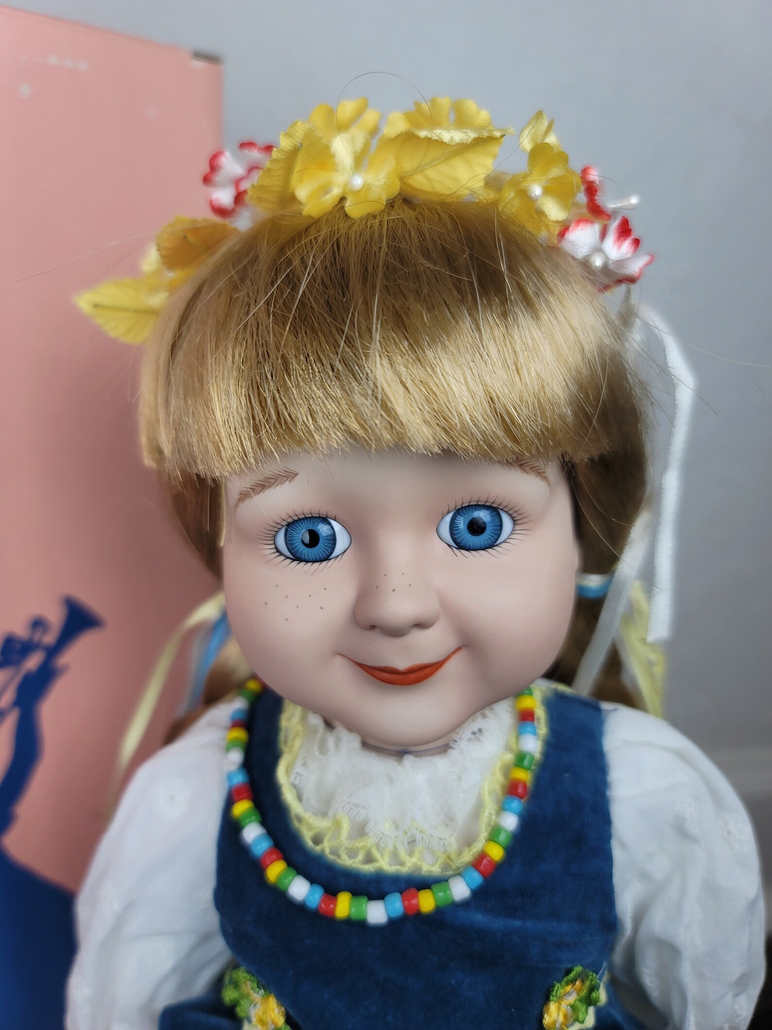 Limited Edition Marian Yu Designs 16 Porcelain Bisque Doll, Greta, in ...