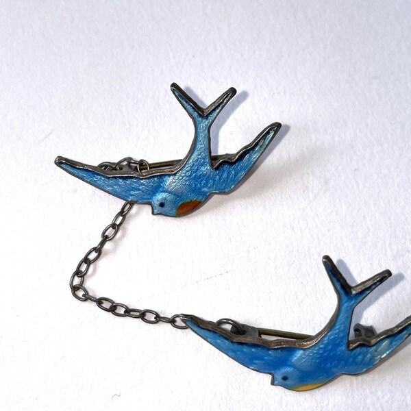 Bluebird Brooch - Etsy