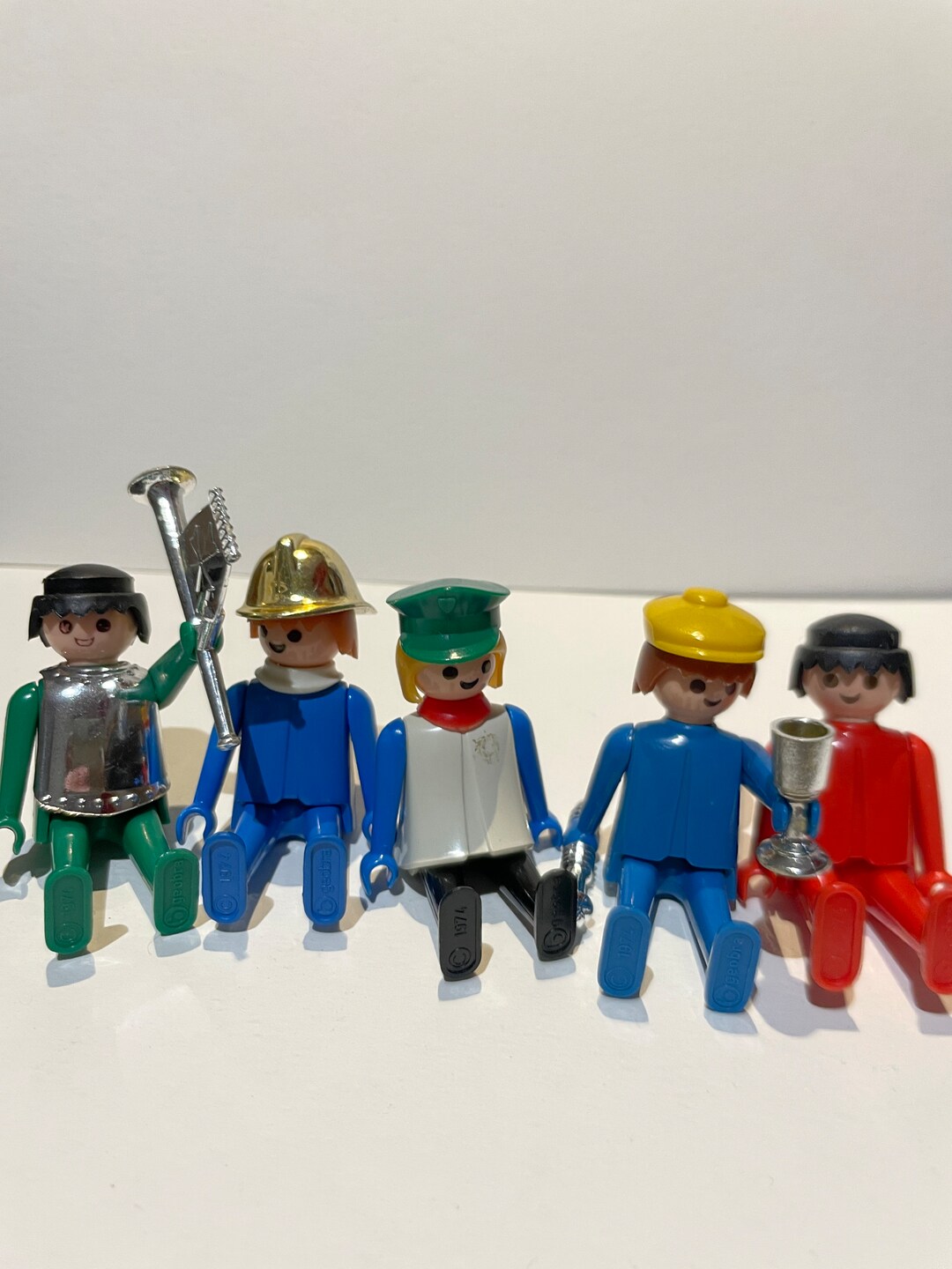 Vintage 1970's Geobra Figurines, Retro Toys, Assorted Play People ...