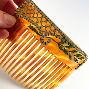 Vintage Hair Comb, Faux Tortoise Shell Hair Comb, Hair Accessory ...