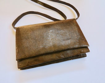 Genuine Lizard Skin Handbag - Etsy