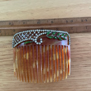 Vintage Hair Comb, Faux Tortoise Shell Hair Comb, Hair Accessory ...