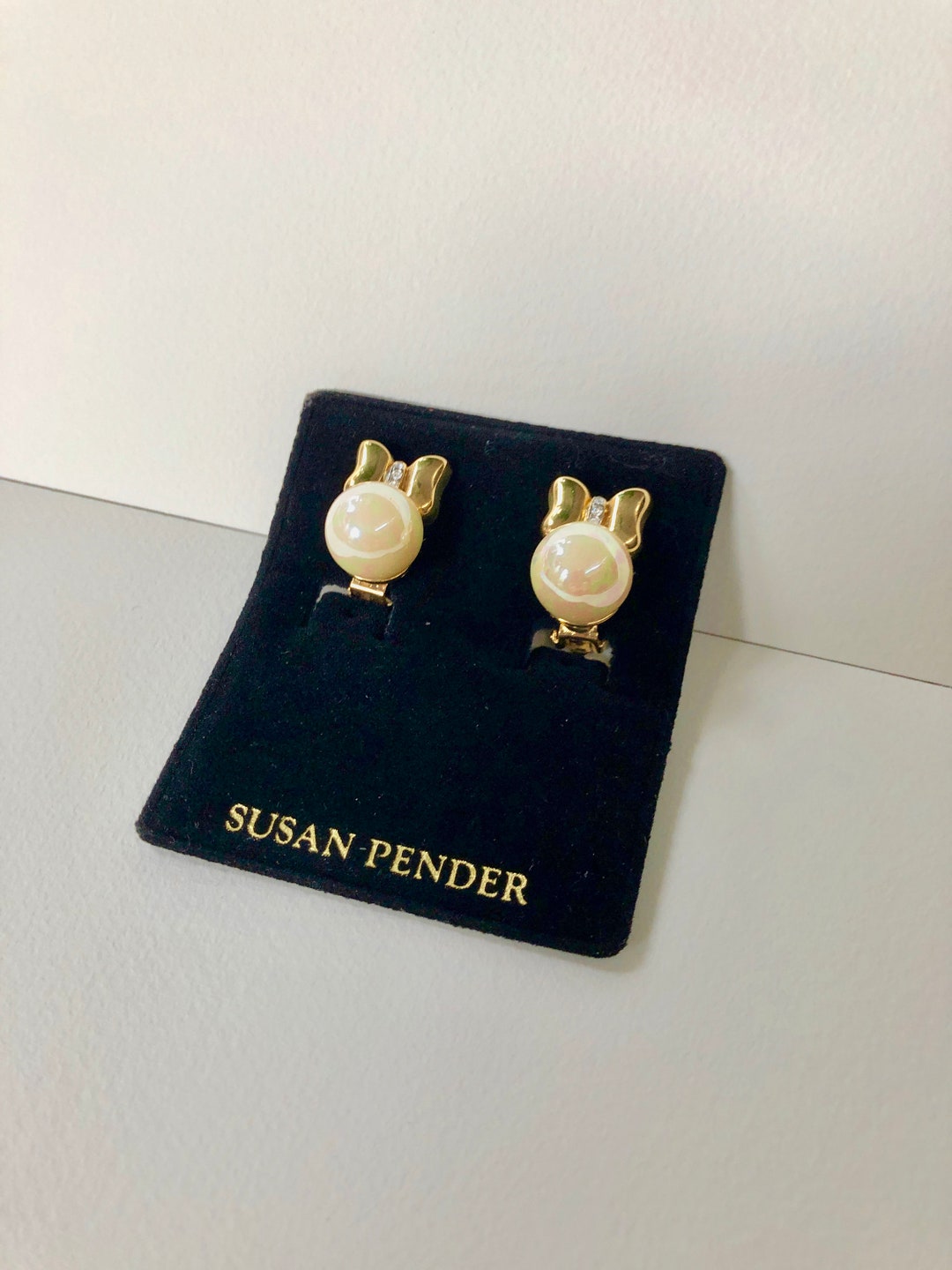 Faux Pearl Earrings, Bridal Earrings, Clip on Vintage Earrings, Susan ...