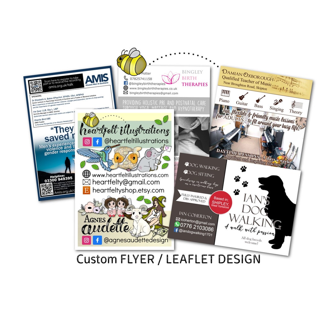 FLYER, POSTER or Leaflet DESIGN A6, A5, A4 Size Custom Designed as ...