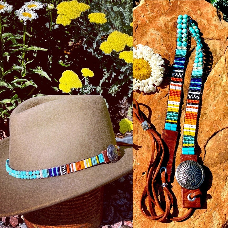 Serape Western Hatband, La Gringa - Etsy