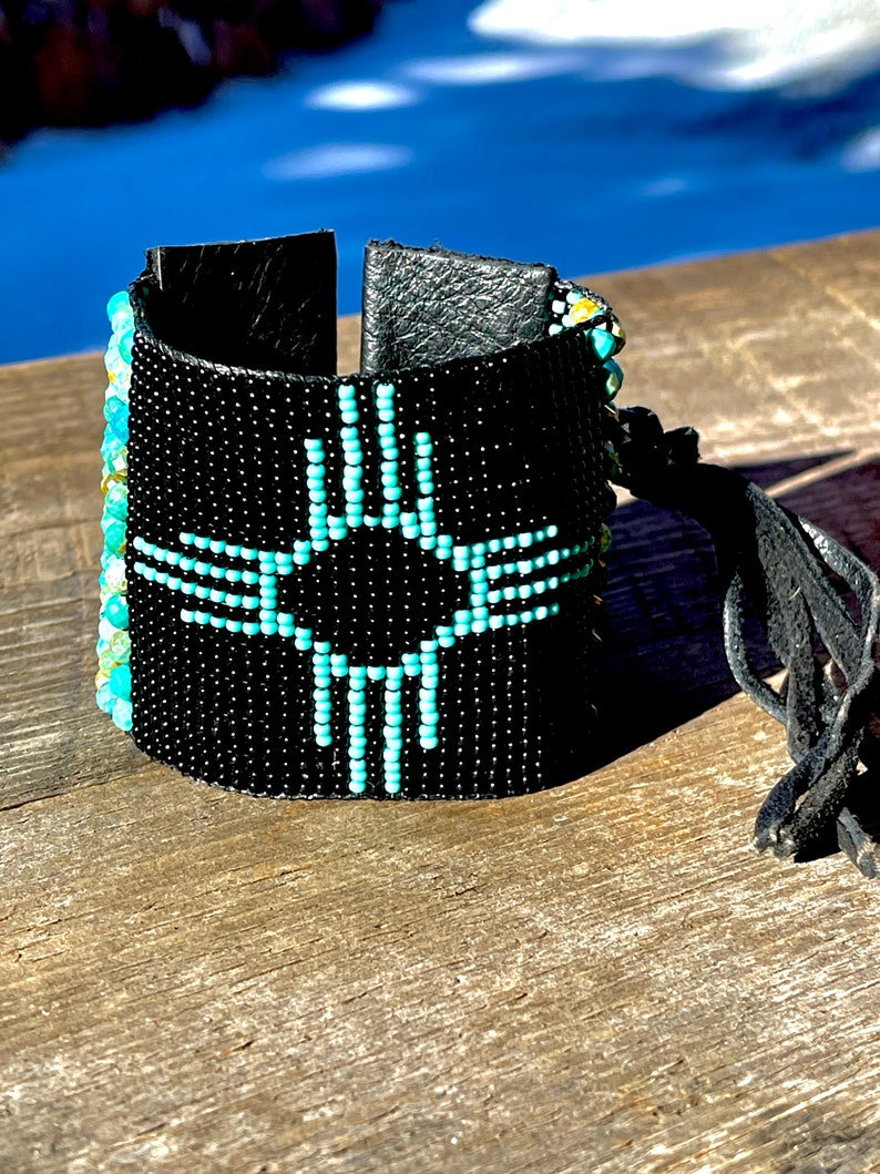 ZIA Southwestern Turquoise Cuff Bracelet - Etsy