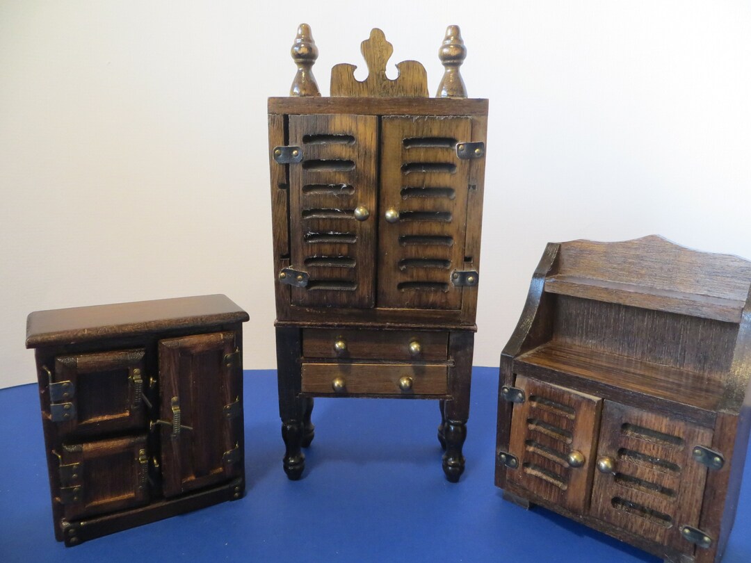 3 Piece Plantation Miniature Doll House Furniture - Etsy