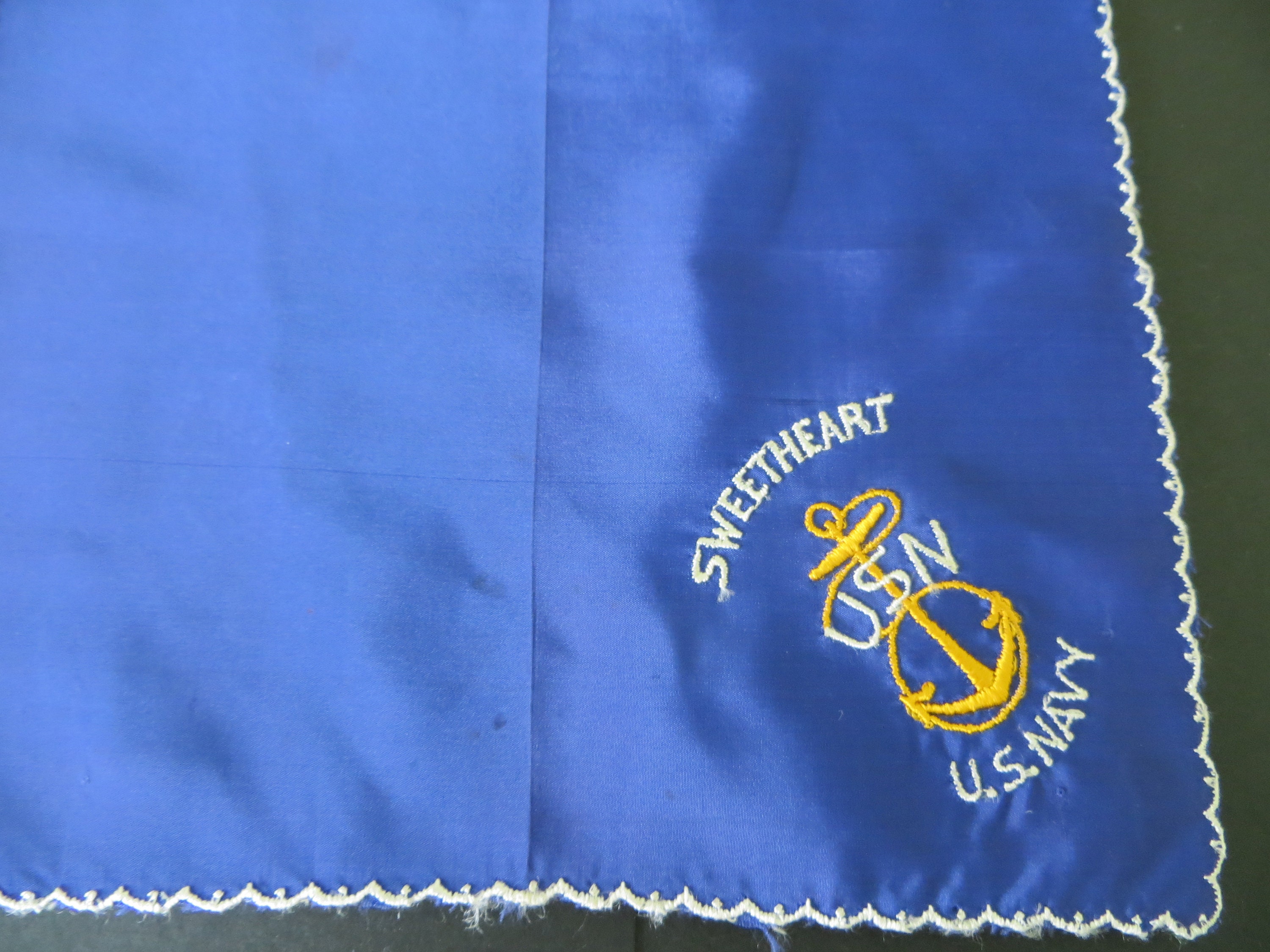 World War II Sweetheart Navy Handkerchief - Etsy