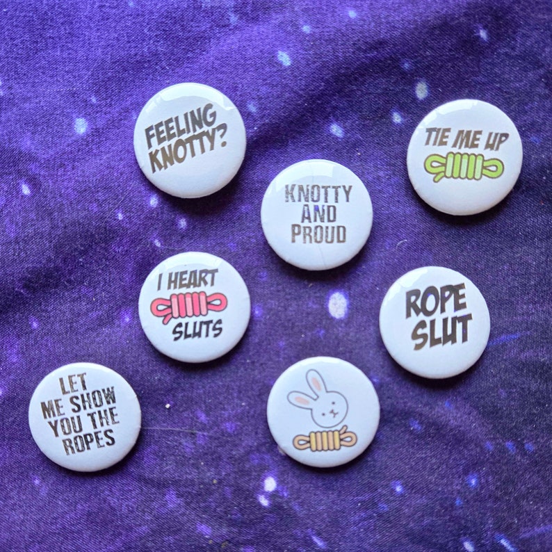 Kinky Rope Bondage Button/pin Set - Etsy