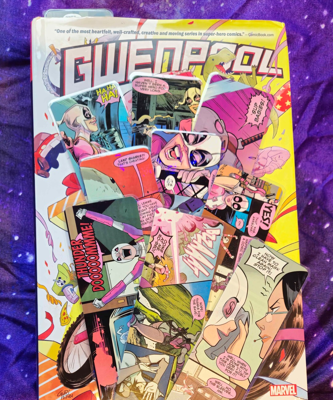 Upcycled Gwenpool Bookmarks - Etsy UK