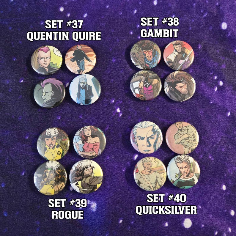 Marvel X-men 1" Buttons - Etsy