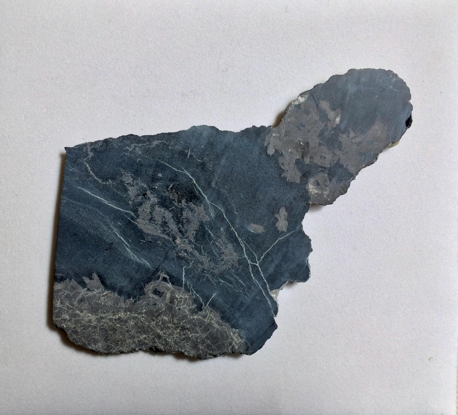 Black Magnetite Jade Slab - Natural Specimen - Sliced Front and Back ...