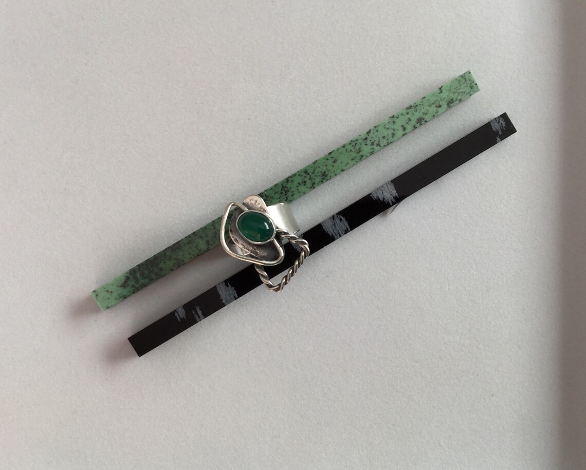 Gem Quality Snowflake Obsidian Rod Cut in Germany C 1989-c 6mm Sq X 4 3 ...