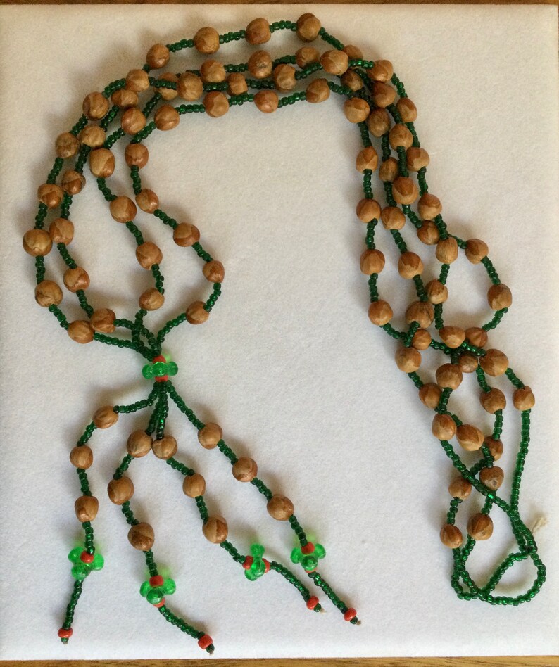 Vintage Navajo Native American Cedar Bead Double Strand - Etsy