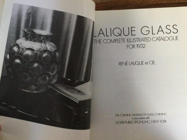 Rene Lalique Et Cie. Lalique Glass the Complete Illustrated Catalogue ...