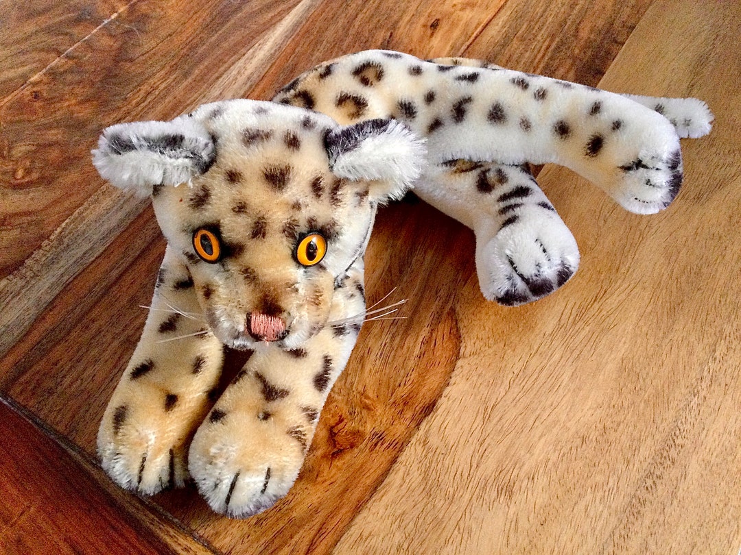 1960s Steiff Ocelot Ozelot Stuffed Animal - Original PLUSH With Orange ...