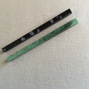 Gem Quality Snowflake Obsidian Rod Cut in Germany C 1989-c 6mm Sq X 4 3 ...