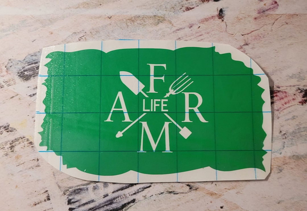 Farm Life - Hay Bale. Vinyl Decal - Etsy