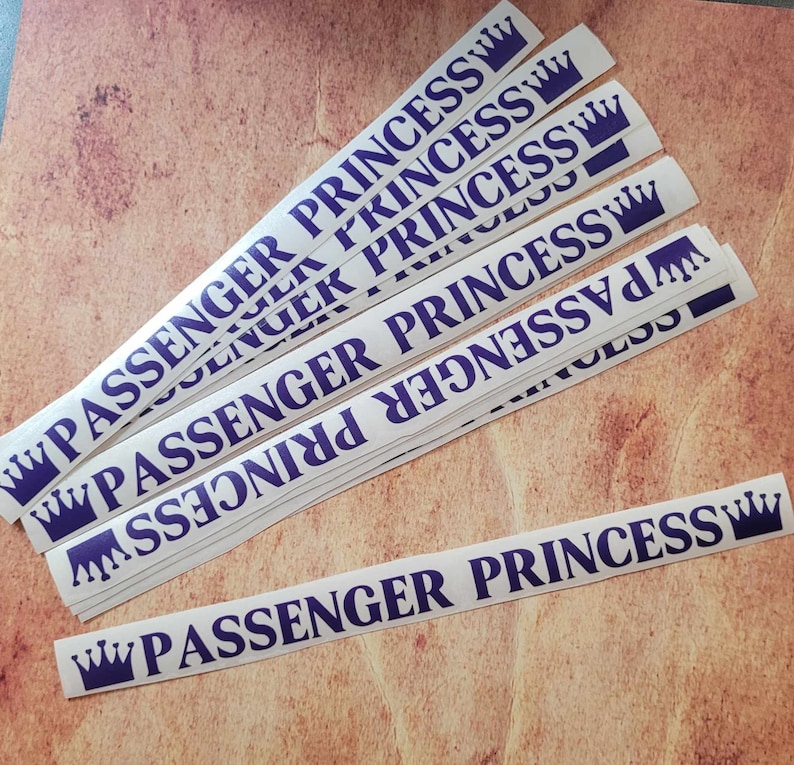 Passenger Princess. Vinyl Decal - Etsy