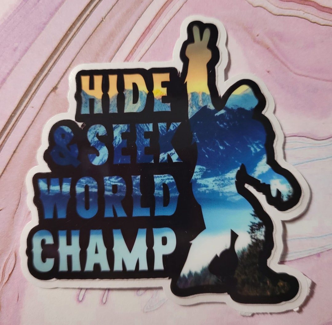 Hide and Seek World Champ...sticker - Etsy