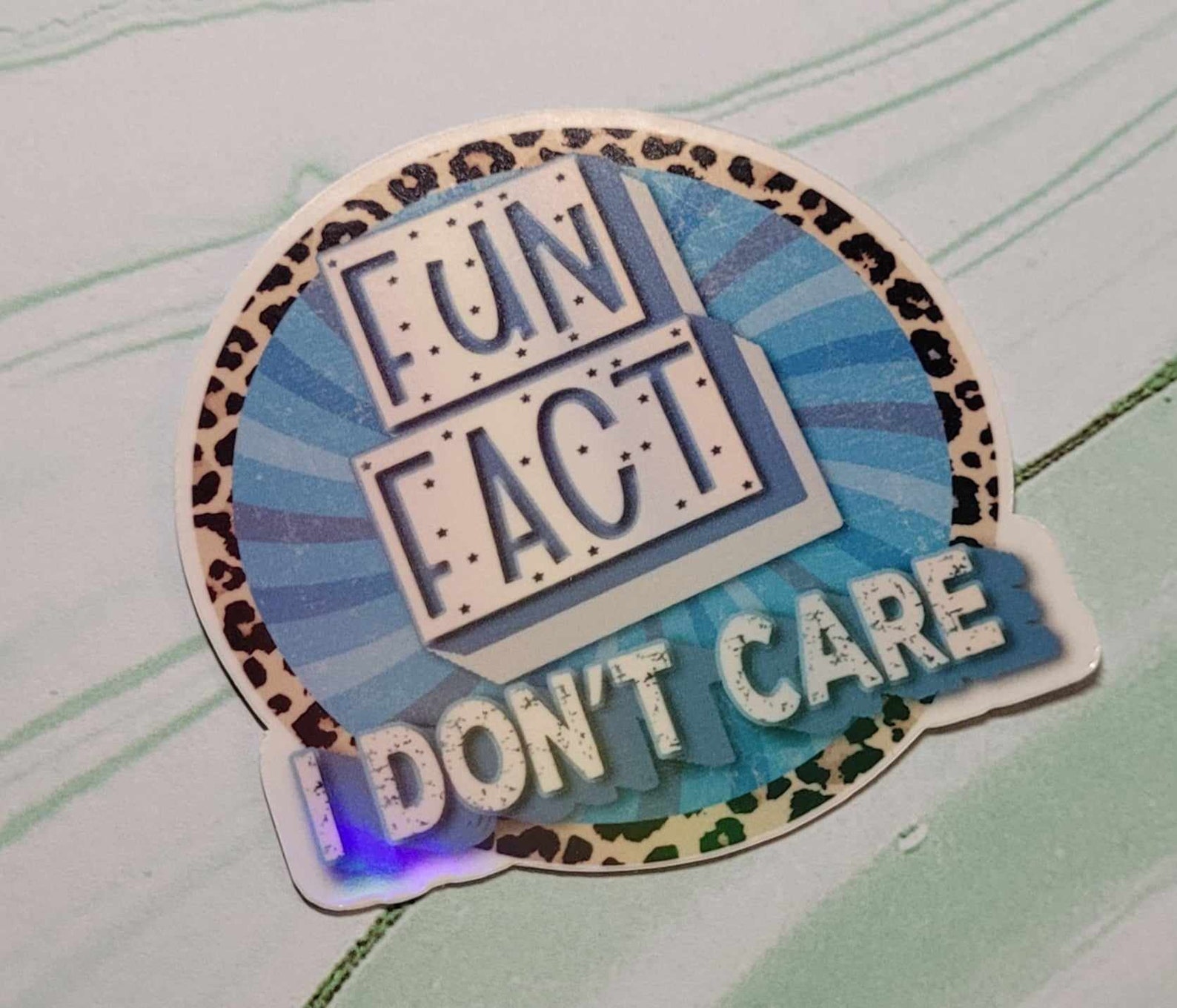 Fun Fact Sticker - Etsy