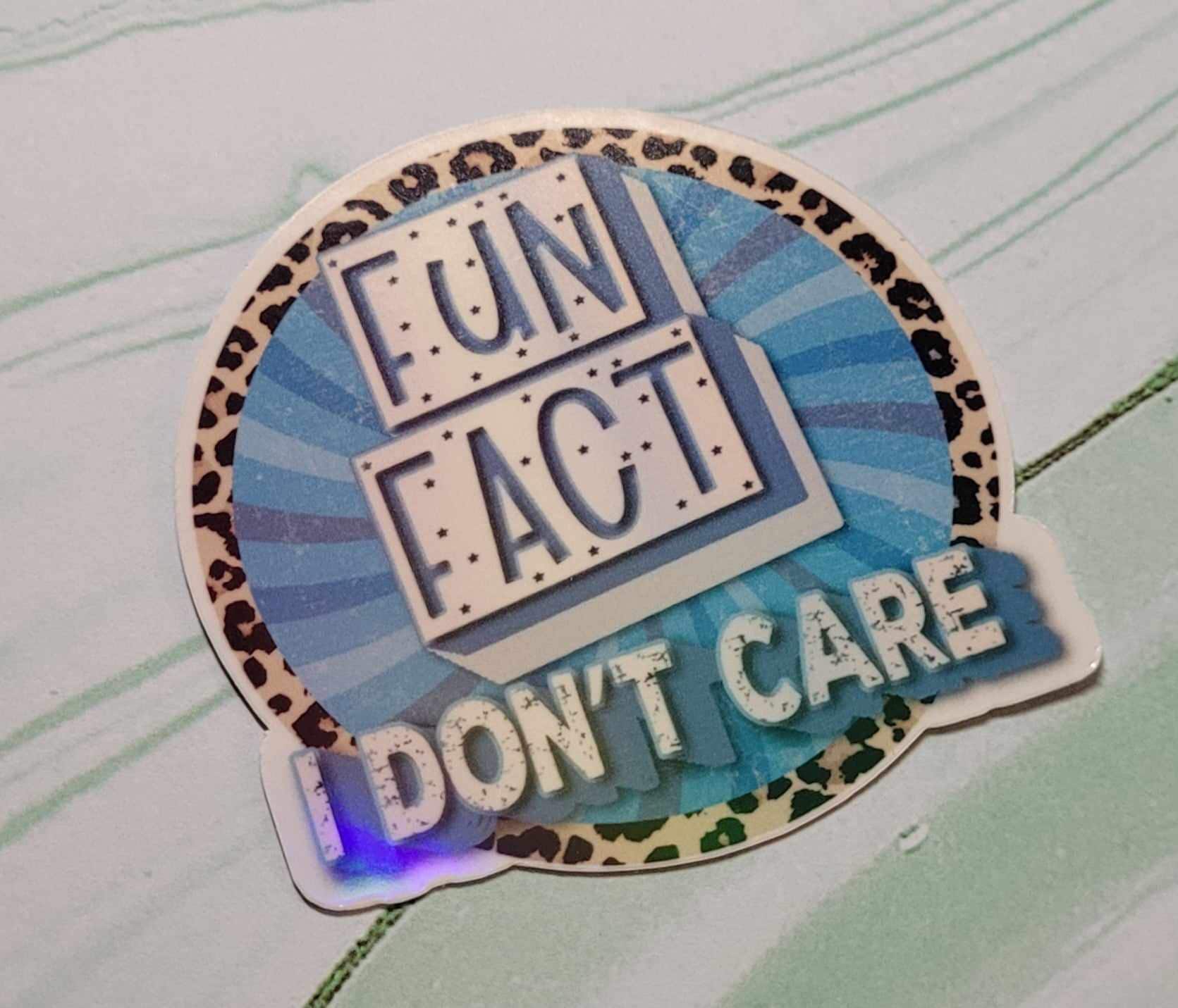 Fun Fact Sticker - Etsy