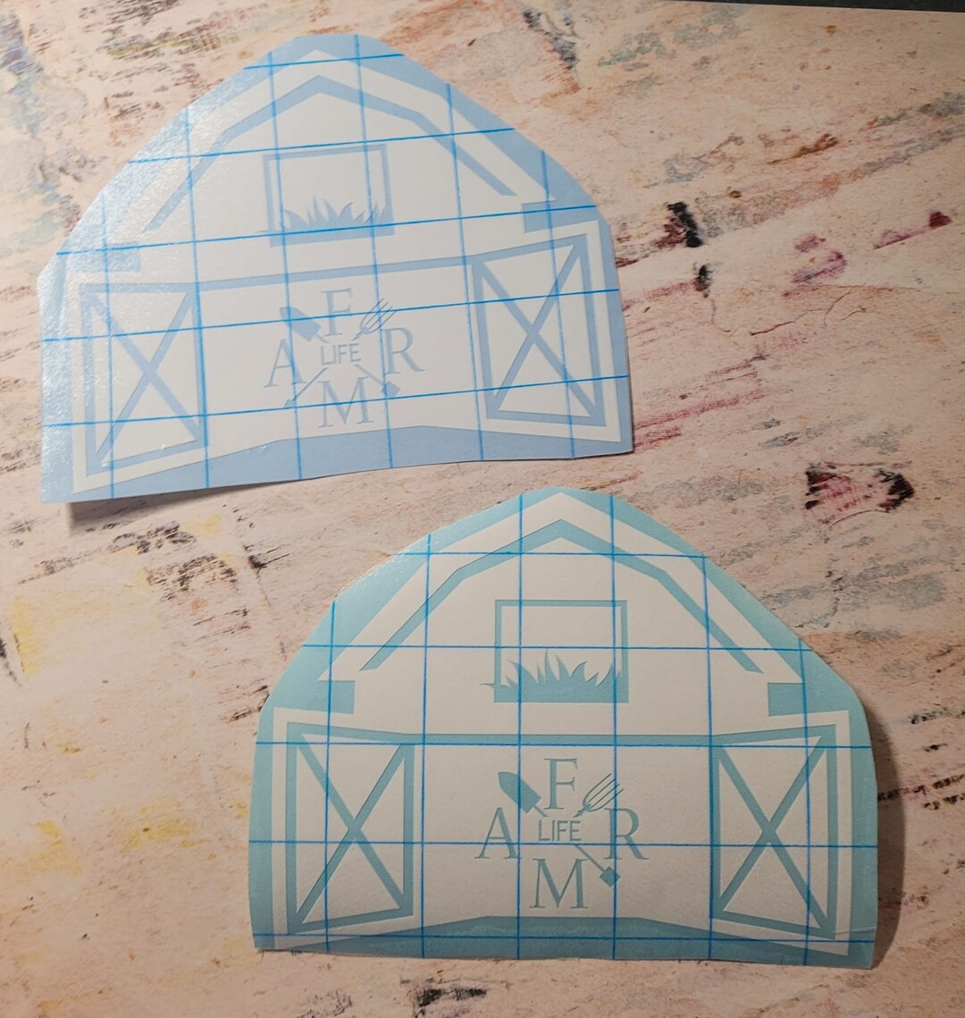 Farm Life - Double Barn Door. Vinyl Decal - Etsy