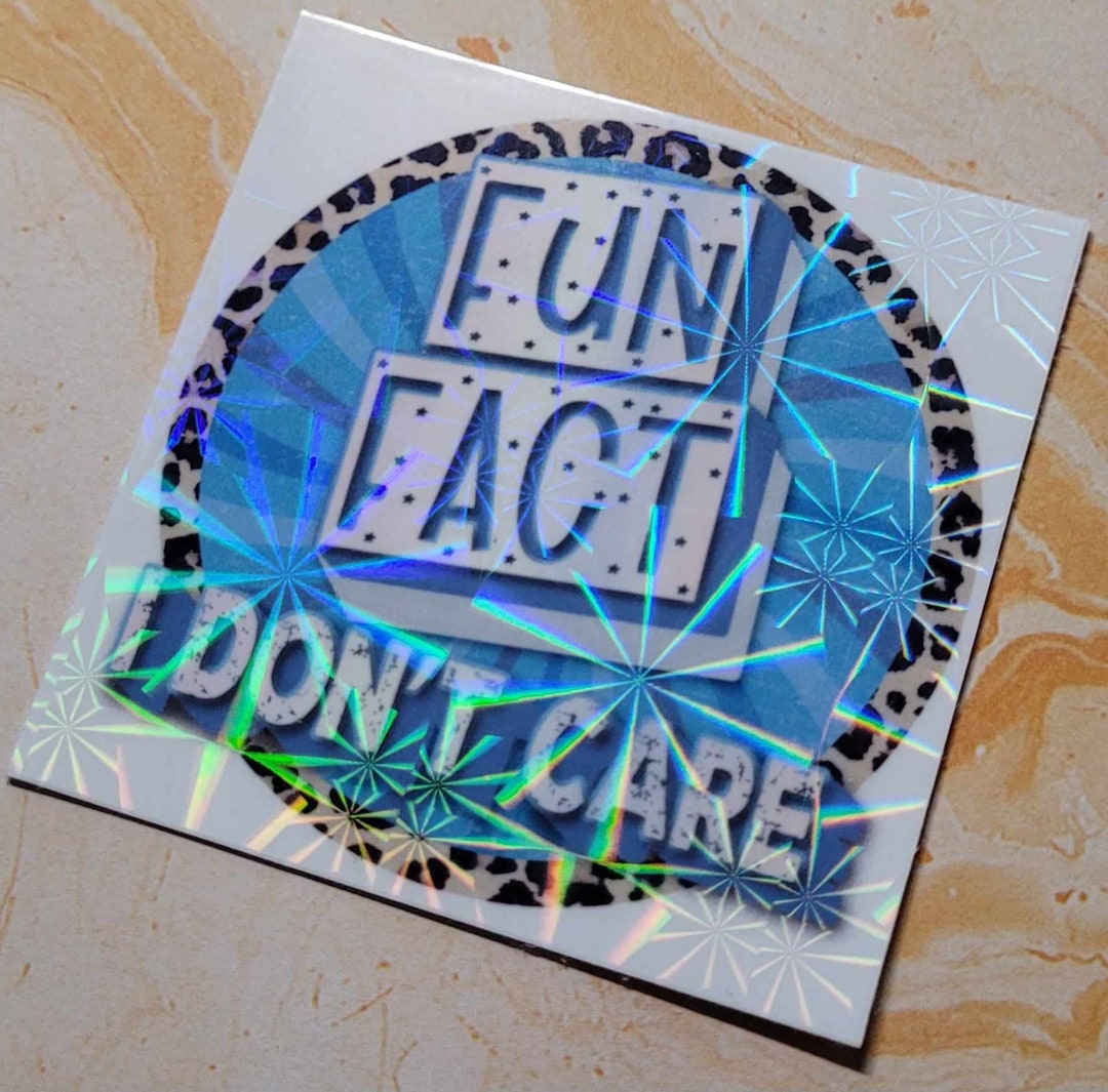 Fun Fact Sticker - Etsy
