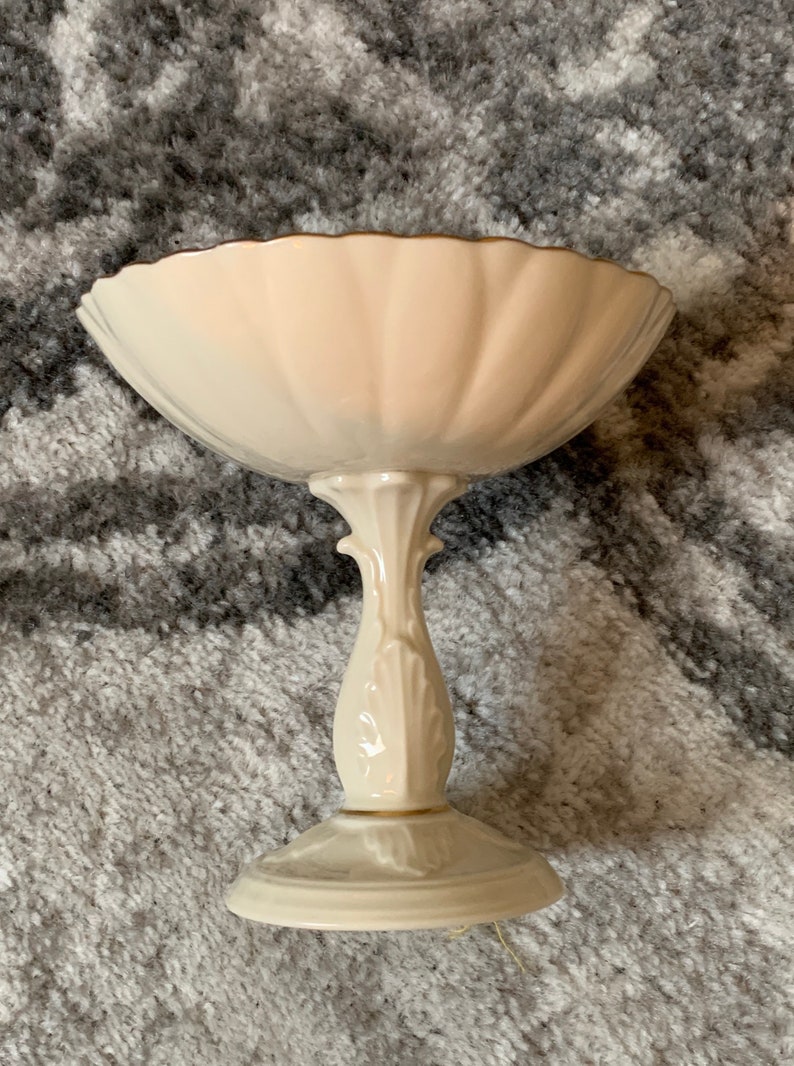 Lenox China pedestal Charleston compote candy dish sunflower | Etsy