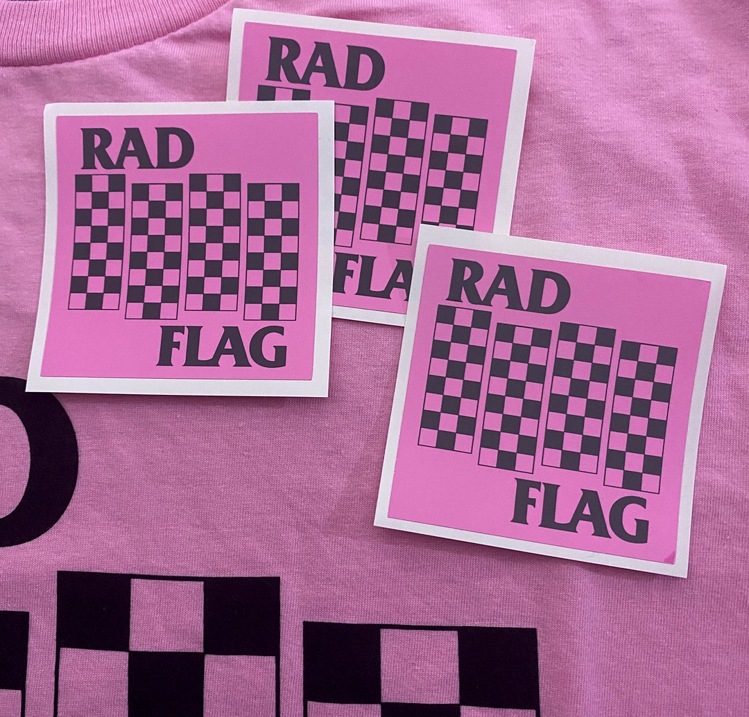RAD FLAG Checkerboard Decal set of 3 - Etsy