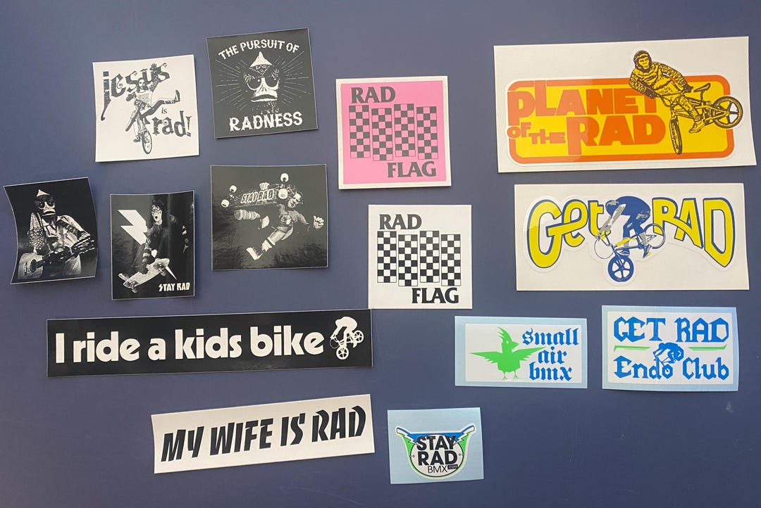 Rad Super Sticker Pack (14 RAD Decals!) - Etsy
