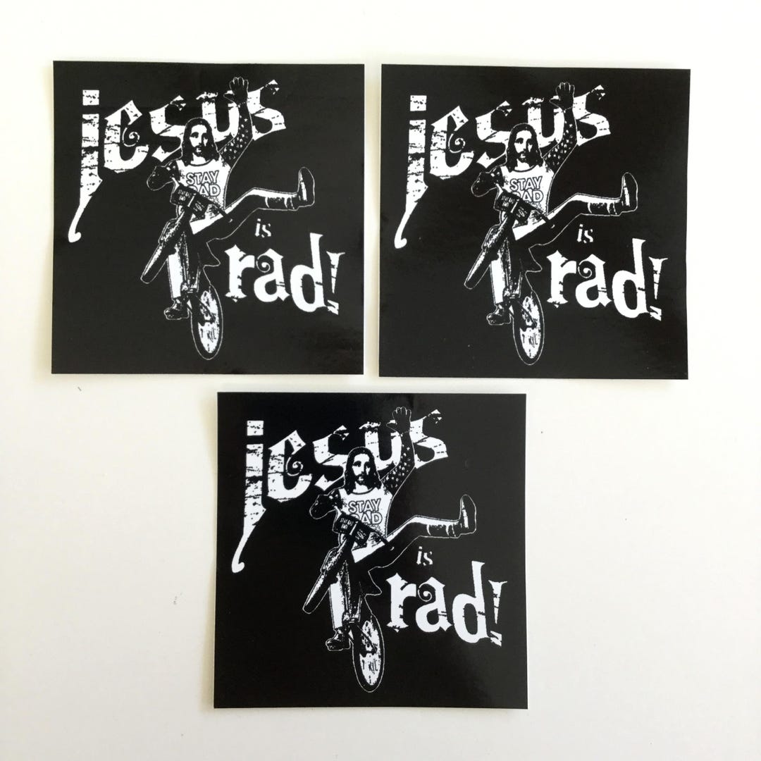 RAD Jesus 3-pack: Jesus is Rad - Etsy