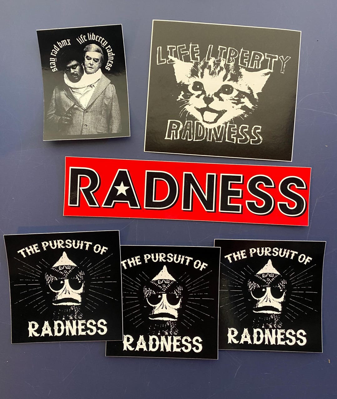 The Pursuit of Radness Sticker Pack - Etsy