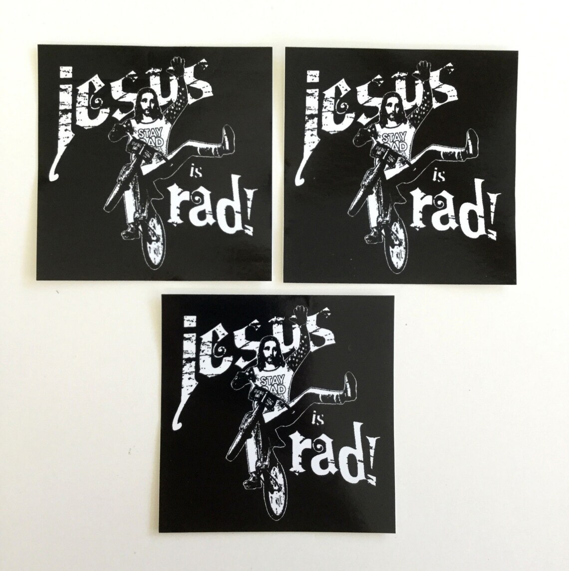Jesus is Rad Sticker Decal Pack set of 3 - Etsy