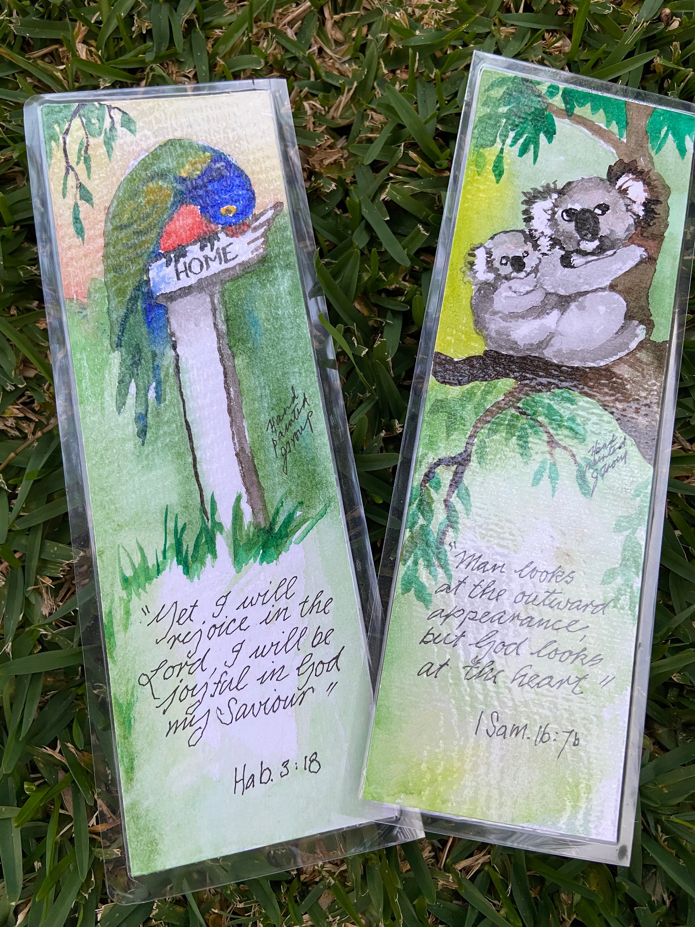 Australian Bookmarks Original Watercolour Paintings | Etsy